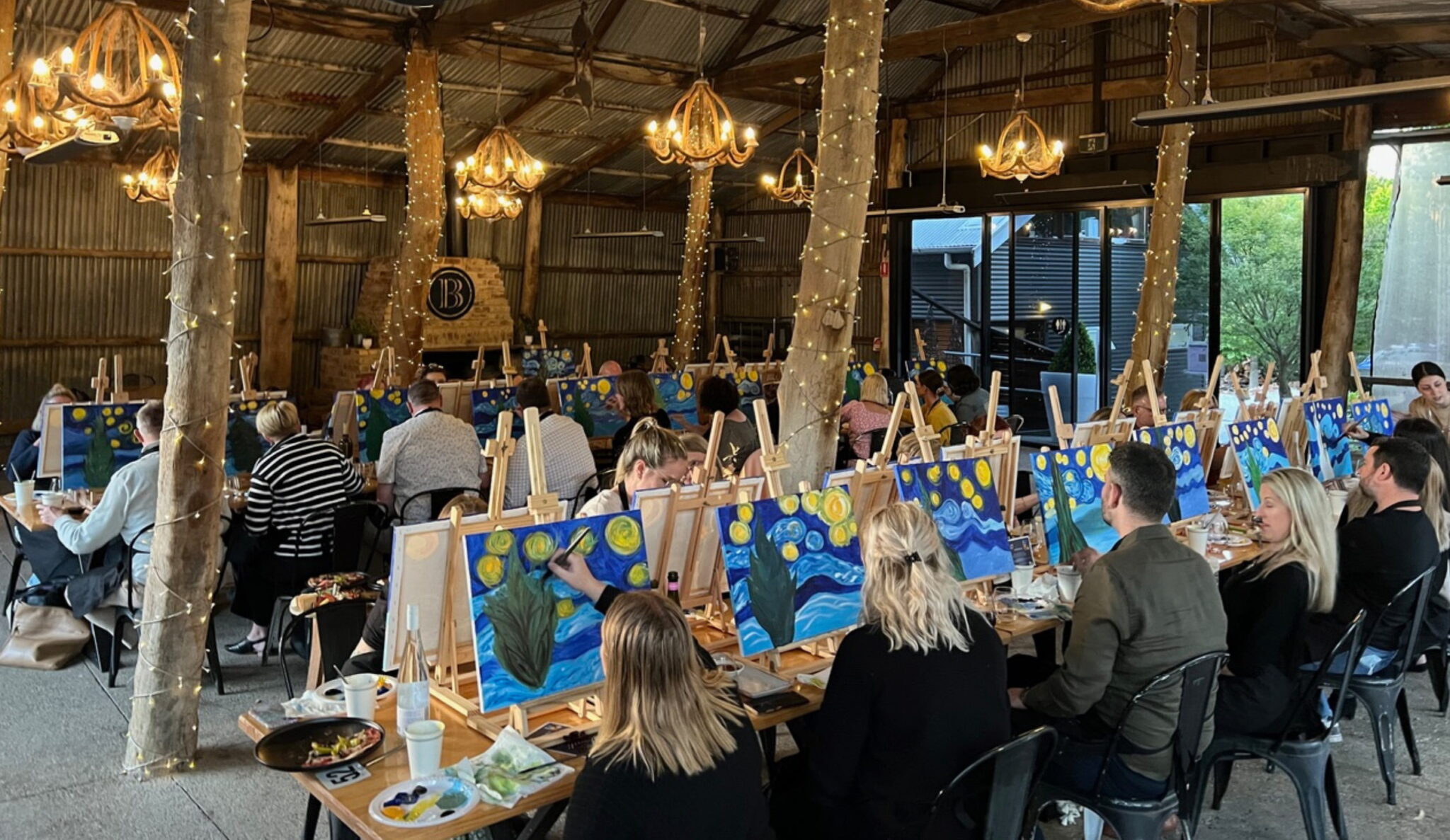Sunset Paint and Sip at ALRU Farm - Wellness Wander
